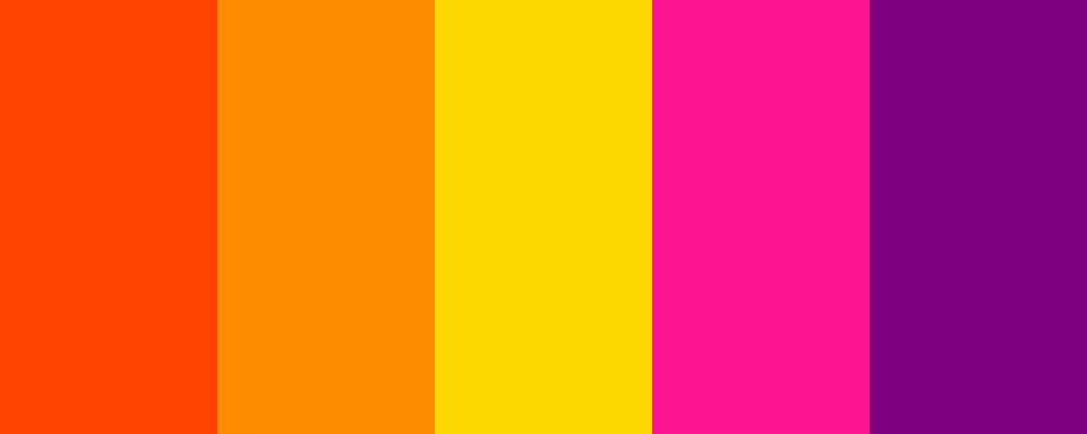 Vibrant Sunset - AI Color Palette | HueHive